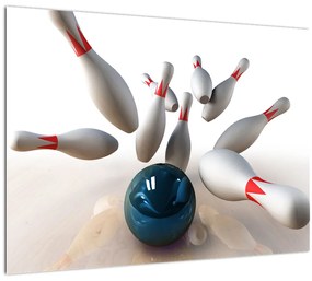 Skleněný obraz - Bowling (70x50 cm)