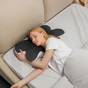 POWERTON Ergonomický polštář ERGO NUVIA šedá / PU pěna / snímatelný po