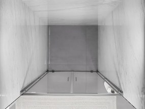 Mexen Exo, dvojité křídlové sprchové dveře 90x200 cm, 6mm čiré sklo, chromový profil, 8182-090-000-01-00