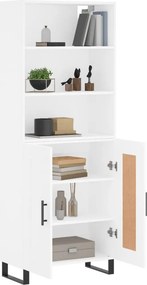 Skříň highboard bílá 69,5 x 34 x 180 cm kompozitní dřevo 3189981