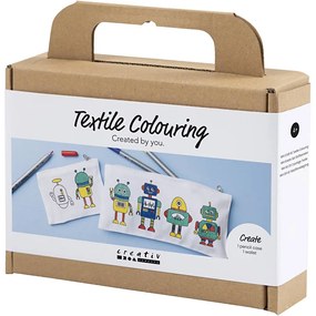 Creativ Company Kreativní sada Mini Craft Kit Textile Colouring Robot