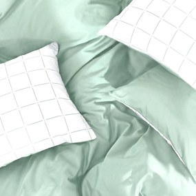 Saténové povlečení Royal Dream - light green Velikost: 140 x 220 + 70 x 90