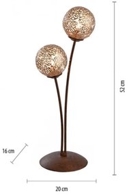 Paul Neuhaus 4032-48 - Stolní lampa GRETA 2xG9/40W/230V