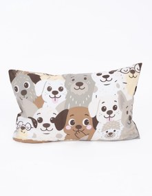 MK Lůžkoviny Bavlněný povlak na polštář Renforcé 40 x 60 cm - Psí invaze