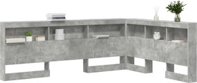Úložné čelo postele Betonově šedá Kompozitní dřevo 3335488