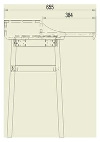 Pracovní stůl s výsuvnou deskou Woodman Carteret, šířka 115 cm