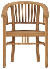 Zahradní židle 2 ks masivní teakové dřevo,  49429