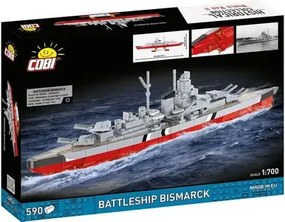 COBI 4854 Battleship Bismarck / Stavebnice / 590 kostek / 1:700 / od 8