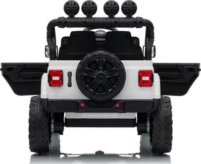 LEAN CARS Akumulátorové vozidlo Jeep Rubicon DK-JWR558 24 V, bílé