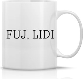 FUJ, LIDI - klasický bílý keramický hrníček 300 ml