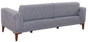Hanah Home Pohovka LIONES s odkládacím stolkem šedá 223 cm
