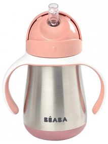 Beaba Beaba - Termoizolační hrnek s brčkem 250 ml růžová FBB0005