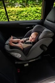 MoMi EMI i-Size černá / Autosedačka / pro děti od 40 do 150 cm / do 36