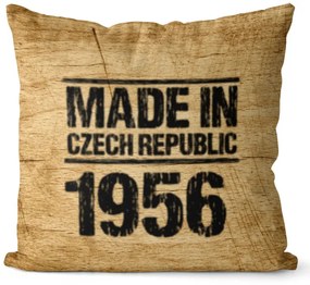 Polštář Made In + rok (Velikost: 40 x 40 cm, rok: 1956)