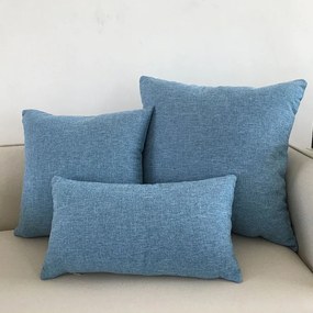 Jednobarevné potahy na dekorační pohovkové polštáře Barva: modrá, Rozměry: 45x45 cm