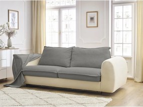 Tmavě šedá pohovka na každodenní spaní/rozkládací 236 cm Archimede – Bobochic Paris