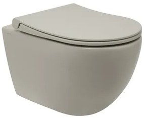 VitrA VitrA Project wc s prkénkem softclose závěsné s60 taupe mat zadní odpad 7510-020-6319