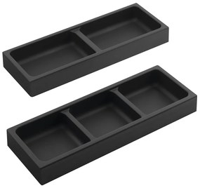Sapho LINDO boční organizér sada 2 ks 114 x 36 x 323 mm plast antracit LD002