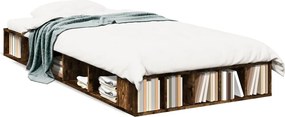 Rám postele kouřový dub 75 x 190 cm kompozitní dřevo 3280535