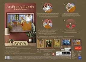 TREFL Art Frame Puzzle Ložnice v Arles / 500 dílků / s rámem / 31,5 x