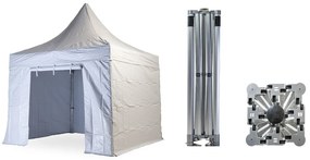Nůžkový párty stan 4x4 m TENTino BH EXTREME PVC EXTRA HIGH ROOF Barva opláštění: 1A - BÍLÁ