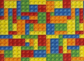 Dětský kusový koberec Kostky Lego Rozměr: 200x200 cm