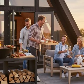 PRO-TERMO Grilovací ohniště FIESTA ISLAND FE-FE 100 - černá