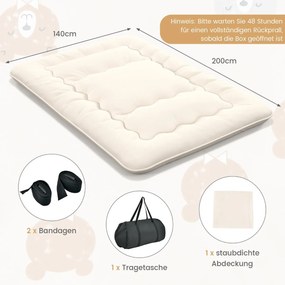 Costway Japonská futonová matrace Tatami Mat podlahová matrace