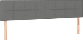 Box spring postel s matrací tmavě šedá 180x200 cm textil 3129730