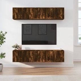 vidaXL 6dílný set TV skříněk kompozitní dřevo [3188655] Barva: bílá s vysokým leskem