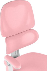 Dětská otočná židle Neoseat JUNI 023 — látka, pratelný potah, růžová