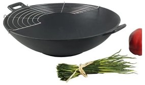 KELA Wok litinový 36 cm s příslušenstvím sada 5 ks KL-77943