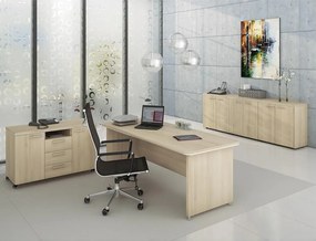 Sestava kancelářského nábytku TopOffice 3, wenge