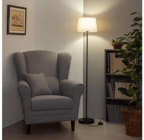 Brilagi - LED Stojací lampa CERIA 1xE27/40W/230V pr. 30 cm béžová/černá
