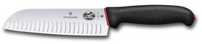 Victorinox - Kuchyňský nůž santoku DUAL GRIP 17 cm černá