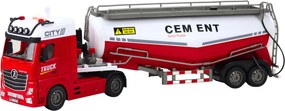 LEAN Toys Cisterna s cementem – funkce nalévání vody, světla a zvuky