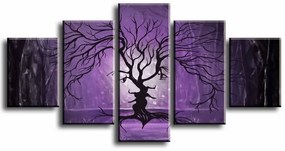 Obraz Dvě tváře přírody Purple Velikost (šířka x výška): 150x80 cm