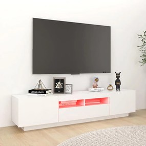 TV skříňka s LED osvětlením bílá 180 x 35 x 40 cm 3081897