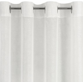 ZÁCLONA NA KROUŽCÍCH REBECCA 140X250 CM KRÉMOVÁ