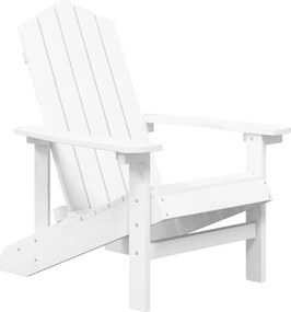 Zahradní křesla Adirondack se stolkem HDPE bílá 3095704