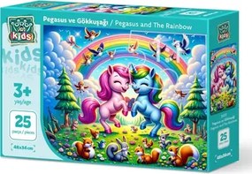 ART PUZZLE 35037 Puzzle Jednorožci s duhou / 25 dílků / od 3 let