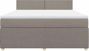 Box spring postel s matrací taupe 180x200 cm textil 3287532