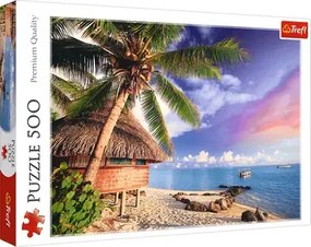 Trefl - Puzzle - Ostrov Bora-Bora / 500 dílků / 48 x 34 cm / věk 10+