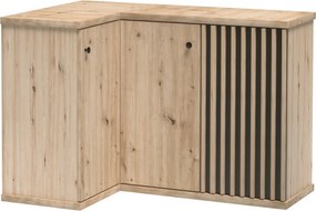CALI | komoda rohová C-12 s policemi | 81,9x122,6 cm | artisan