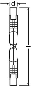 Halogenová žárovka lineární OSRAM HALOLINE 64690 ECO 80W 78mm R7s