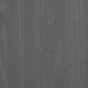 Botník HAMAR světle šedý 59,5 x 35 x 117 cm masivní borovice - Default Title