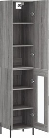 Skříň highboard šedá sonoma 34,5 x 34 x 180 cm kompozitní dřevo 3199055