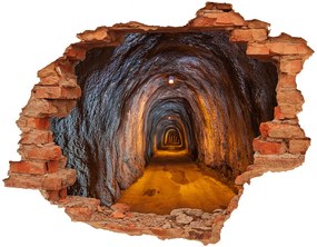 Wallmuralia Fototapeta díra na zeď 3D Podzemní tunel 90x70 cm