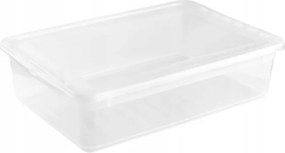 Keeeper Úložný box s víkem (má dvě funkce) BEA Clearbox 8L, 39 x 26,5 x 10 cm