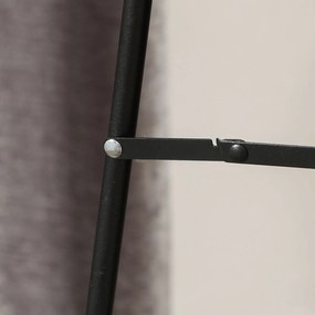 HOMCOM celoplošné zrcadlo 50 x 160 cm stojící zrcadlo s krytem rámu připomínajícím samet, nepravidelné zvlněné zrcadlo na zeď do ložnice, obývacího p…